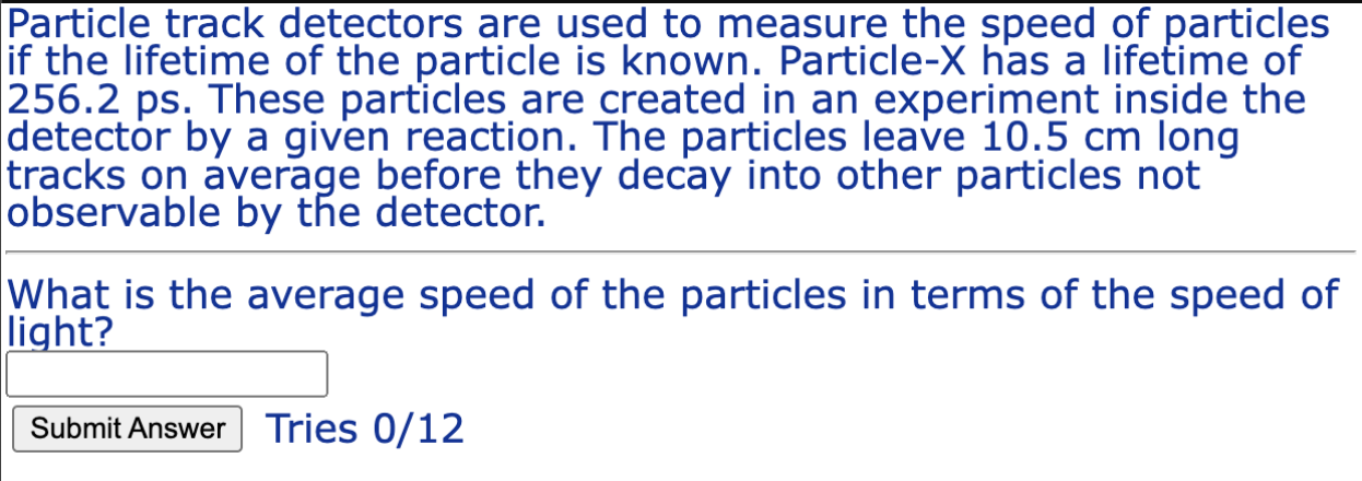 Solved Particle track detectors are used to measure the | Chegg.com