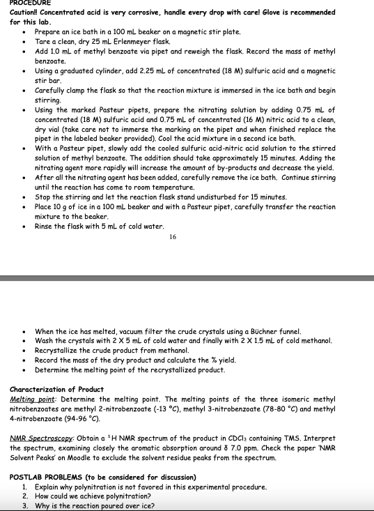 Solved Week 3: Electrophilic Aromatic Substitution: | Chegg.com
