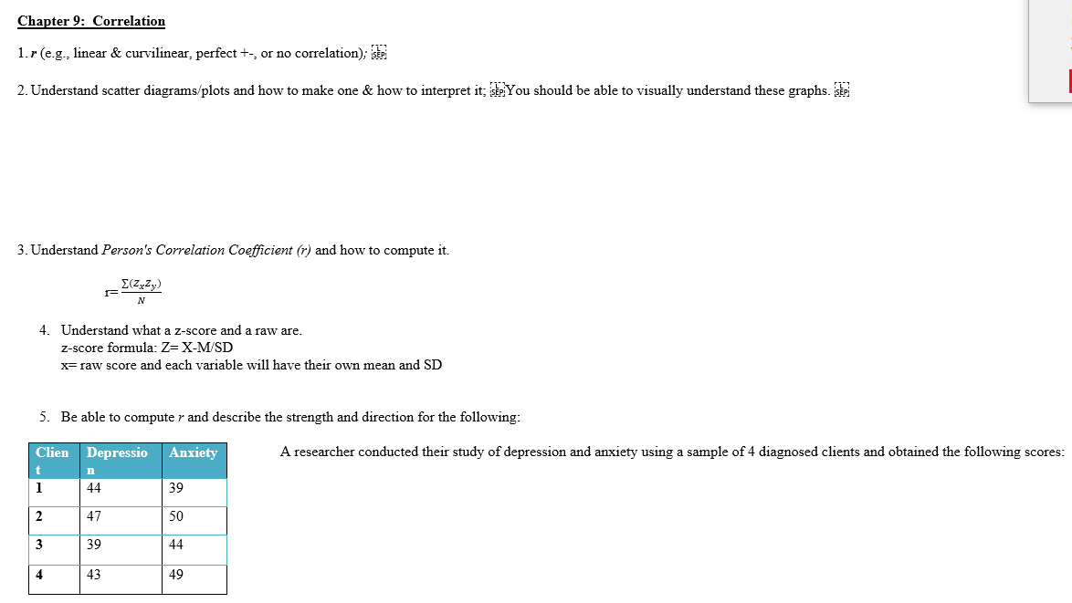 Solved Chapter 9 Correlation 3 Understand Persons 