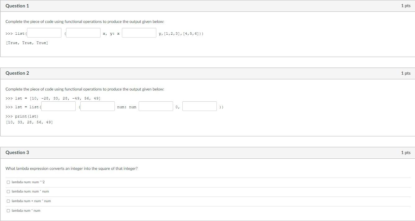 Solved Complete the piece of code using functional | Chegg.com