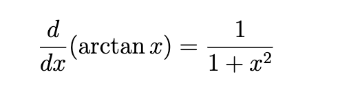 Solved 1 d (arctan x) dx = 1 + x2 | Chegg.com