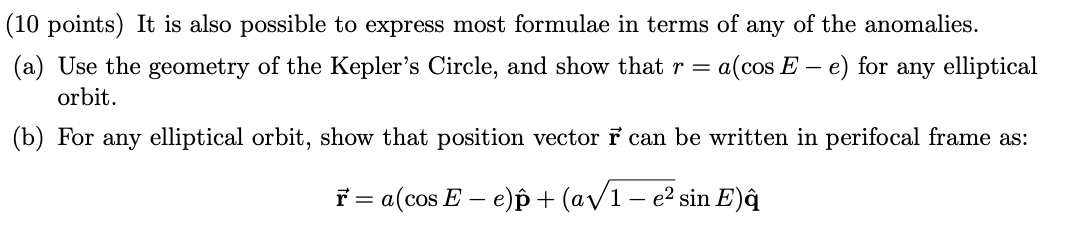 Solved (10 points) It is also possible to express most | Chegg.com