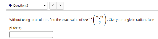 Solved Without using a calculator, find the exact value of | Chegg.com