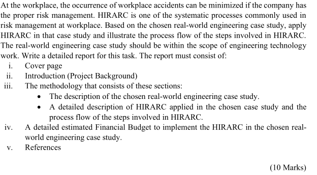 Solved At the workplace, the occurrence of workplace | Chegg.com