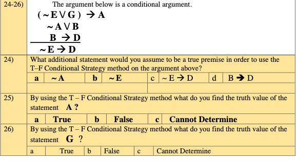 Solved 24-26) 24) 25) 26) The argument below is a | Chegg.com