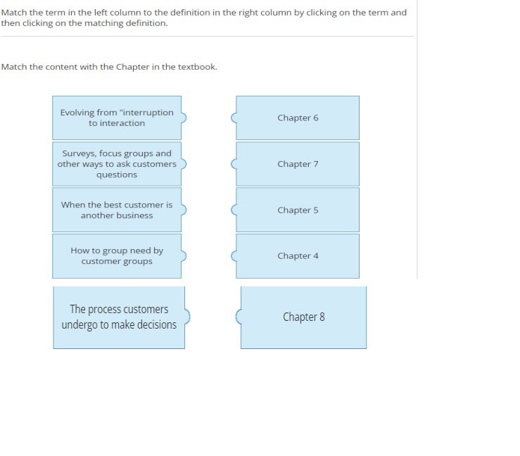 Solved Match the term in the left column to the definition | Chegg.com