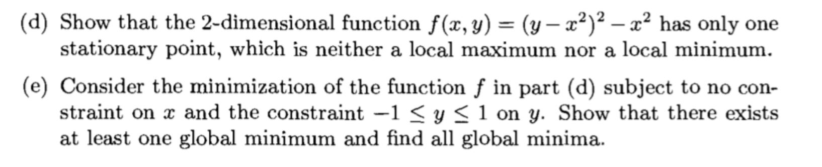 Solved D Show That The 2 Dimensional Function Fxy Y