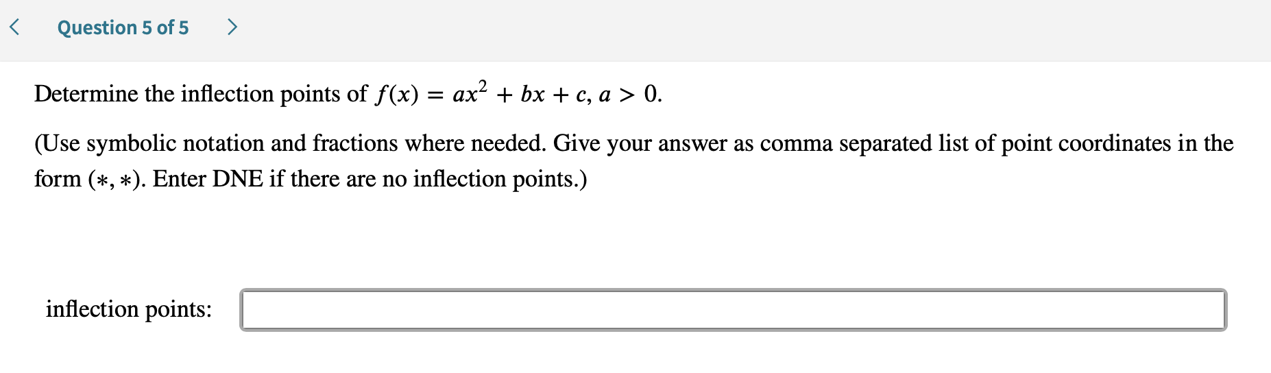 Solved Determine the inflection points | Chegg.com