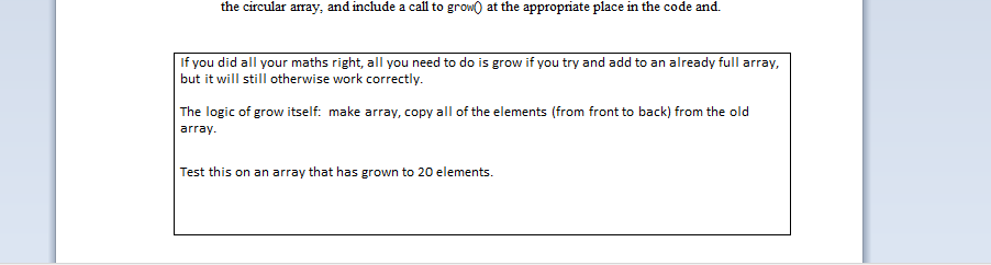 Solved Circular Arrays Circular structures are helpful for | Chegg.com