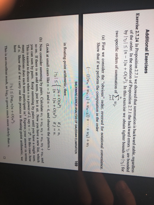 Solved Additional Exercises Exercise 2.7.24 In Proposition | Chegg.com