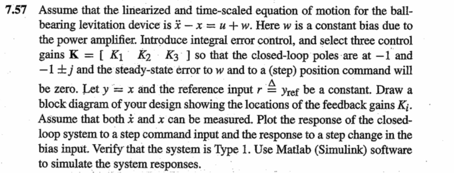57 Assume that the linearized and time-scaled | Chegg.com