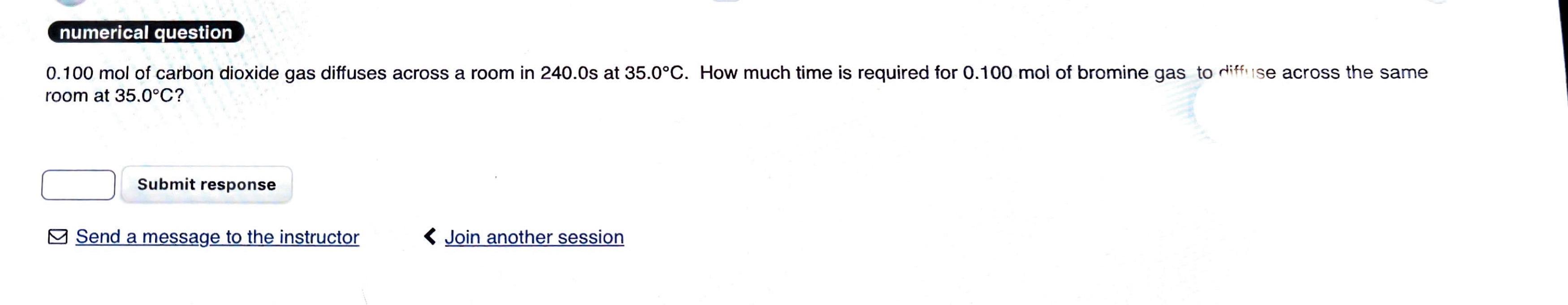 Solved 0.100 mol of carbon dioxide gas diffuses across a | Chegg.com