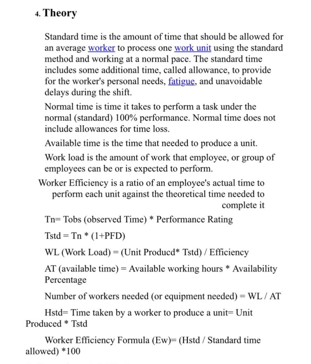 Solved Exercise 1: The work cycle in a worker-machine system | Chegg.com