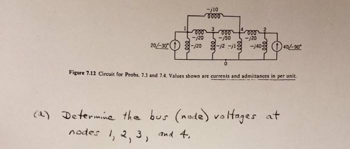 Solved Determine the bus (node) voltage at nodes 1, 2, 3, | Chegg.com