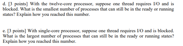 Solved Suppose we have three processes. One process has four | Chegg.com