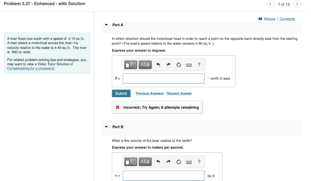 Solved Part 3: how much time is required to cross the river? | Chegg.com