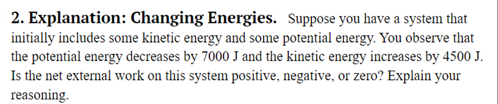 Solved Explanation: Changing Energies. Suppose you have a | Chegg.com