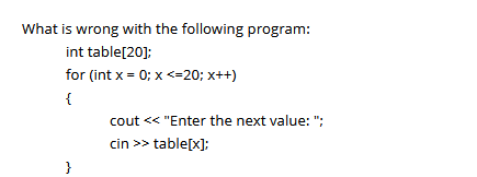 Solved in c ++What is wrong with the following | Chegg.com