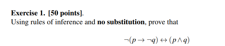Solved ONLY USE RULES OF INFERENCE(TABLE BELOW). DO NOT | Chegg.com