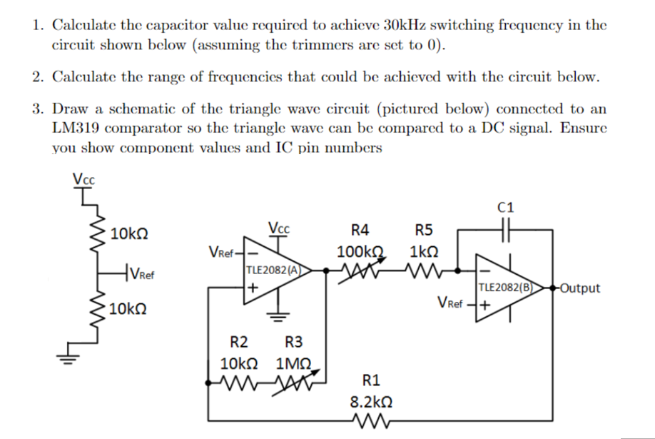 Solved Equation for frequency of triangle wave is as | Chegg.com