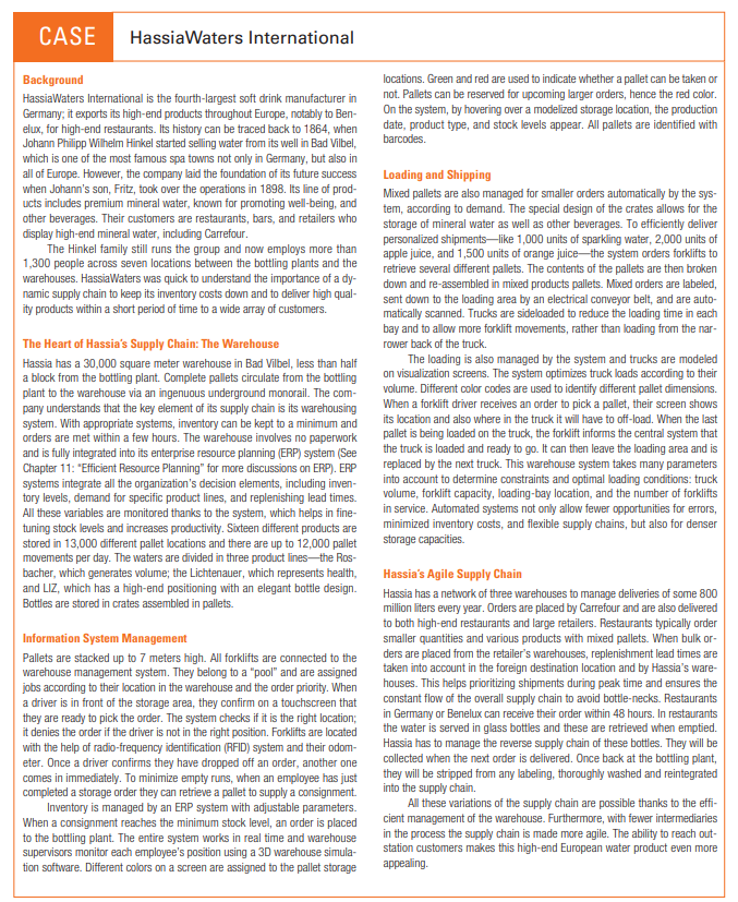 Solved case study how does the use of RFID increase | Chegg.com