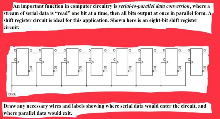 Solved An important function in computer circuitry is | Chegg.com