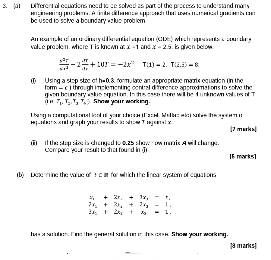 Solved Differential equations need to be solved as part of | Chegg.com