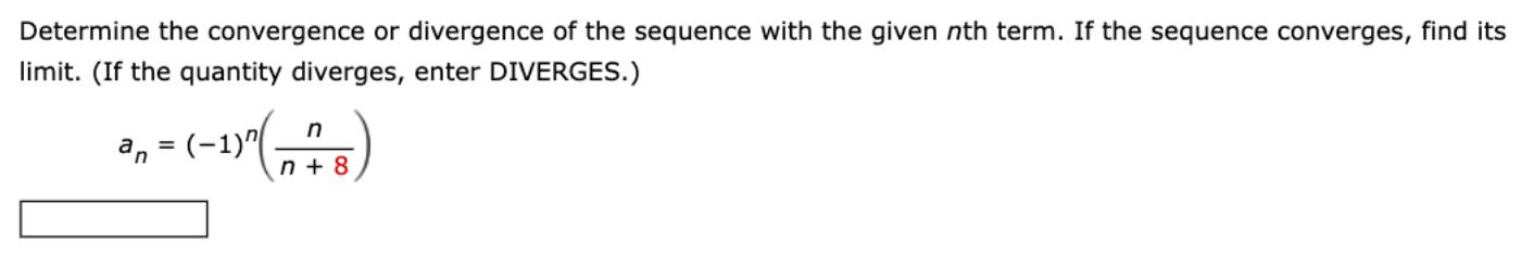 Solved Determine the convergence or divergence of the | Chegg.com