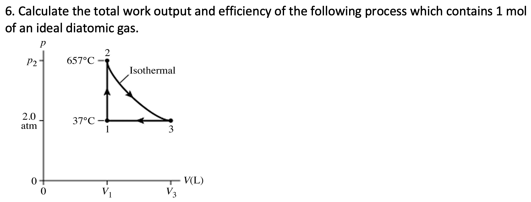 Solved 6. Calculate the total work output and efficiency of | Chegg.com
