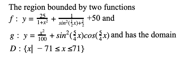Solved Solve for the area of the region bounded by the | Chegg.com