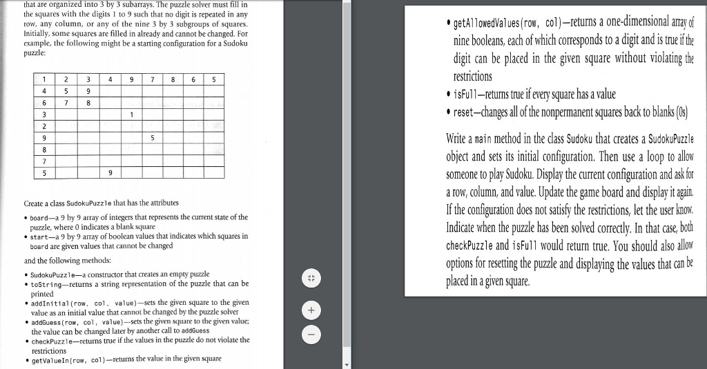 Solved that are organized into 3 by 3 subarrays. The puzzle | Chegg.com