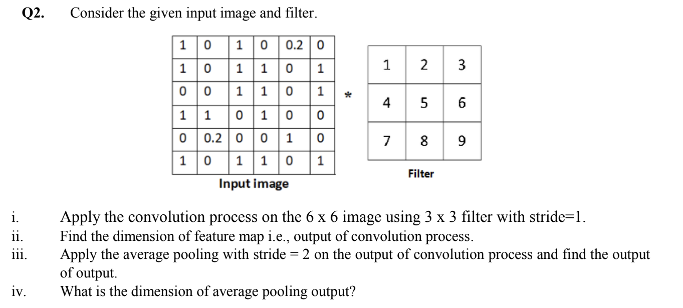 Solved Q2. Consider the given input image and filter. ritter | Chegg.com