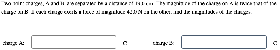 Solved Two point charges, A and B, are separated by a | Chegg.com