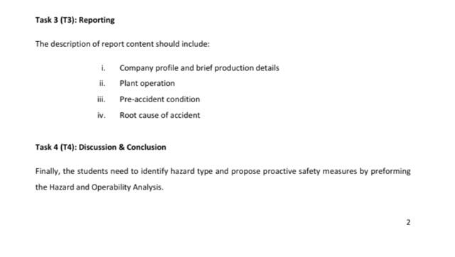 Solved Task 3 (T3): Reporting The description of report | Chegg.com