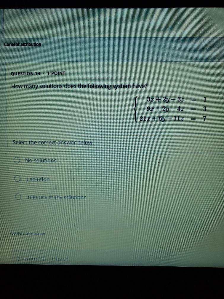 Solved Content attribution QUESTION 141 POINT How many | Chegg.com