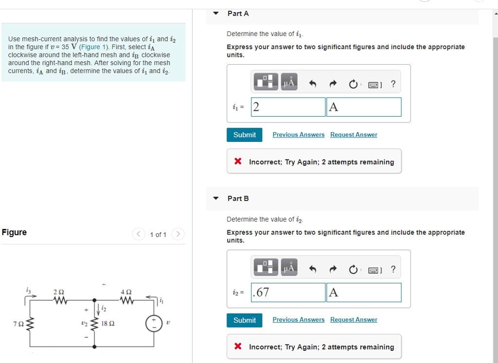 Solved Part A Determine the value of Use mesh-current | Chegg.com