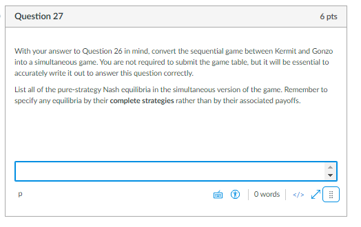 Solved Consider the following sequential game between | Chegg.com