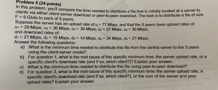 Solved Problem 5 (24 points) In this problem, you'll compare | Chegg.com