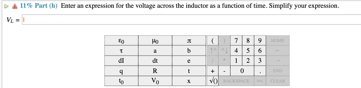 Solved (5\%) Problem 13: Increasing Current in an LR | Chegg.com