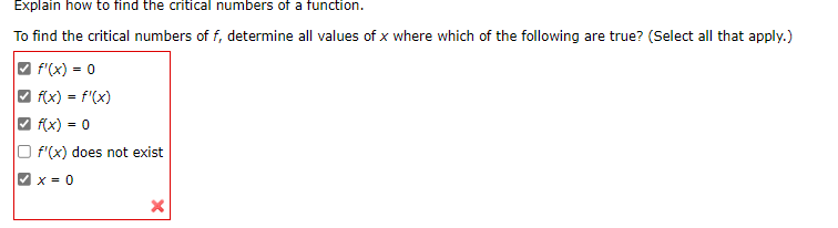 Solved Explain how to find the critical numbers of a | Chegg.com