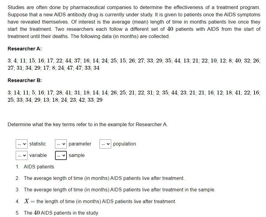 Solved Studies are often done by pharmaceutical companies to | Chegg.com