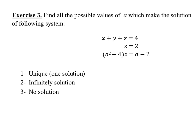 Use augmented matrix and echelon form to solve this | Chegg.com