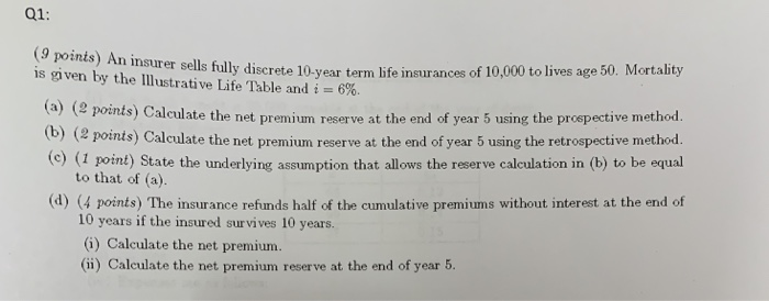“Long Term Actuarial Math” questionNeed a step by | Chegg.com