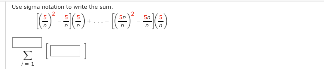 Solved Use sigma notation to write the | Chegg.com
