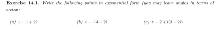 Solved Exercise 14.1. Write the following points in | Chegg.com