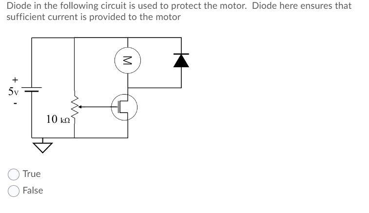 Solved Diode in the following circuit is used to protect the | Chegg.com