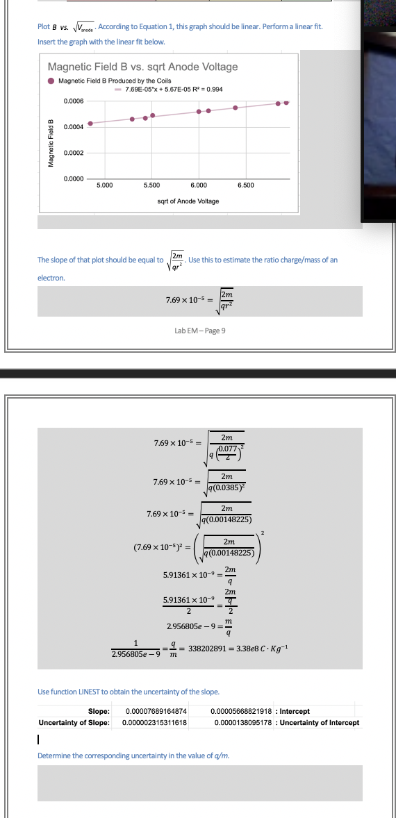 Solved Determine the corresponding uncertainty in the value | Chegg.com