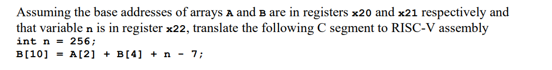 Solved Assuming the base addresses of arrays A and B are in | Chegg.com