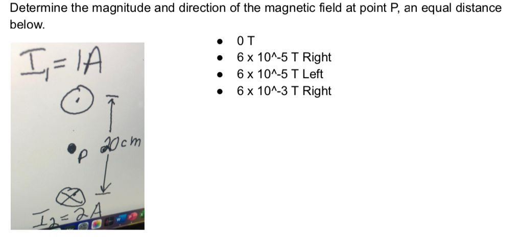 Solved Determine the magnitude and direction of the magnetic | Chegg.com