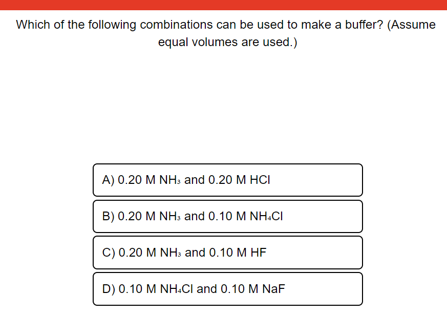 Solved Which of the following combinations can be used to | Chegg.com